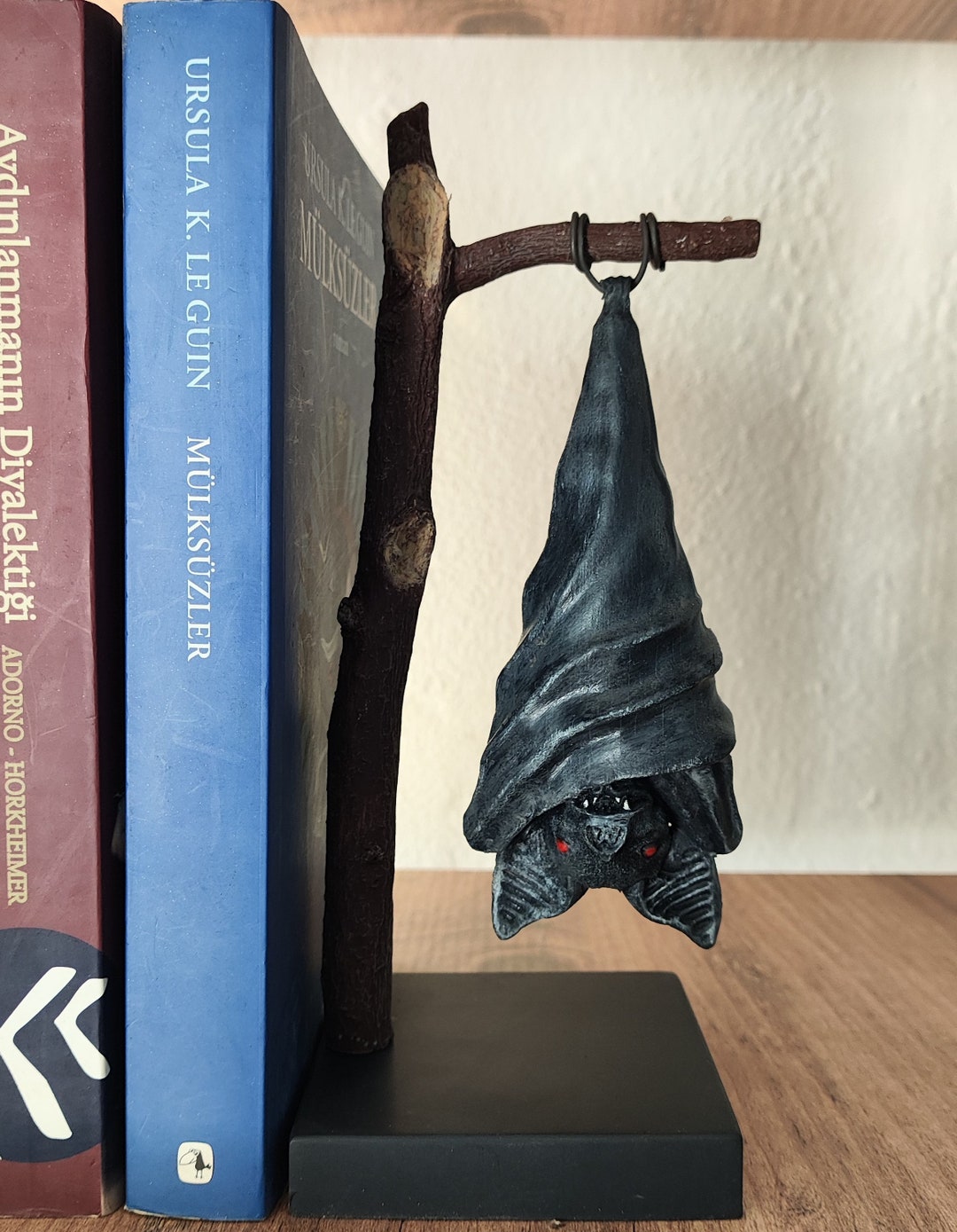 Bat Statue , Halloween Gift , Bat Gothic Decoration , Halloween Desktop ...