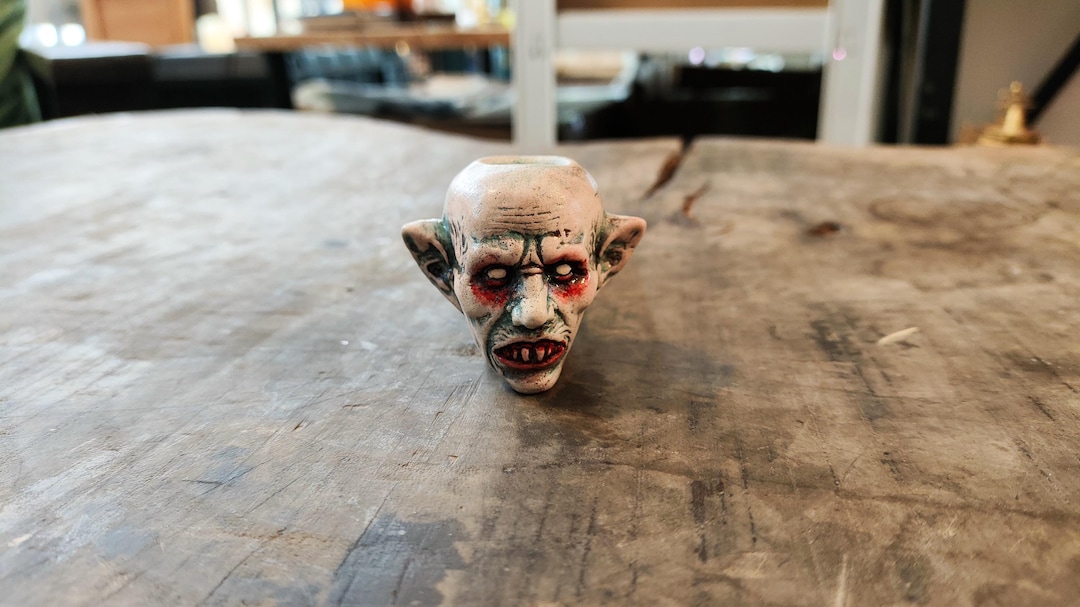 Vampire Nosferatu Figurine Handmade Ceramic Pipe - Etsy