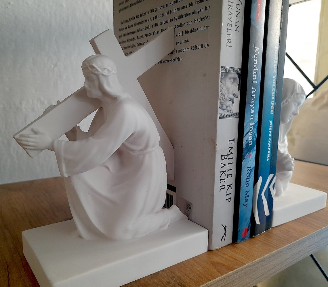 Jesus Christ and Mary Bookends - Etsy