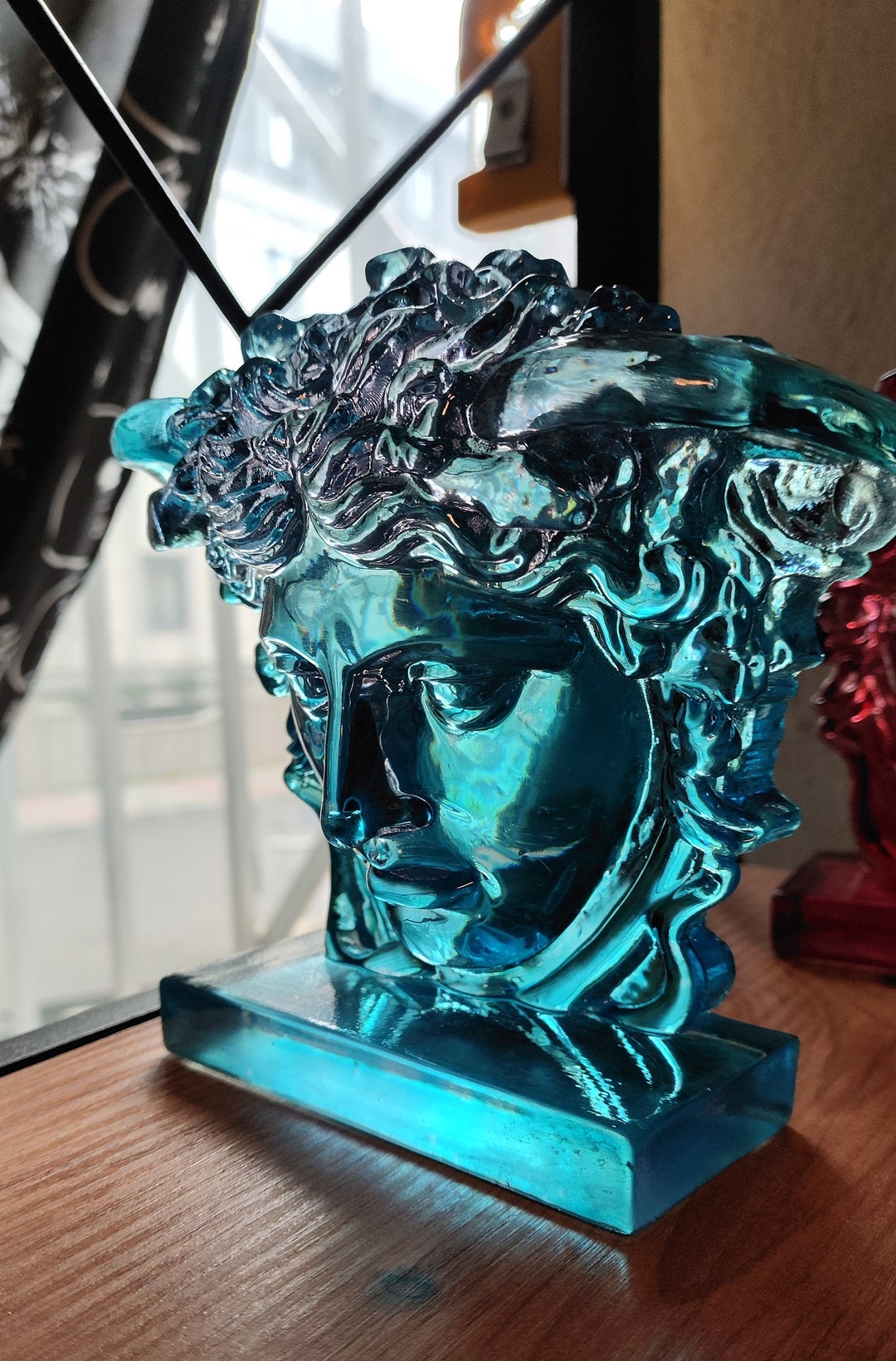 Resin Medusa Bookends ,mythological Bookends , Medusa Book Nook ...