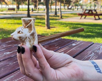 CAT PIPE / BLACK Cat Ceramic Smoking Pipe / Porcelain Pipes for Smoking ...