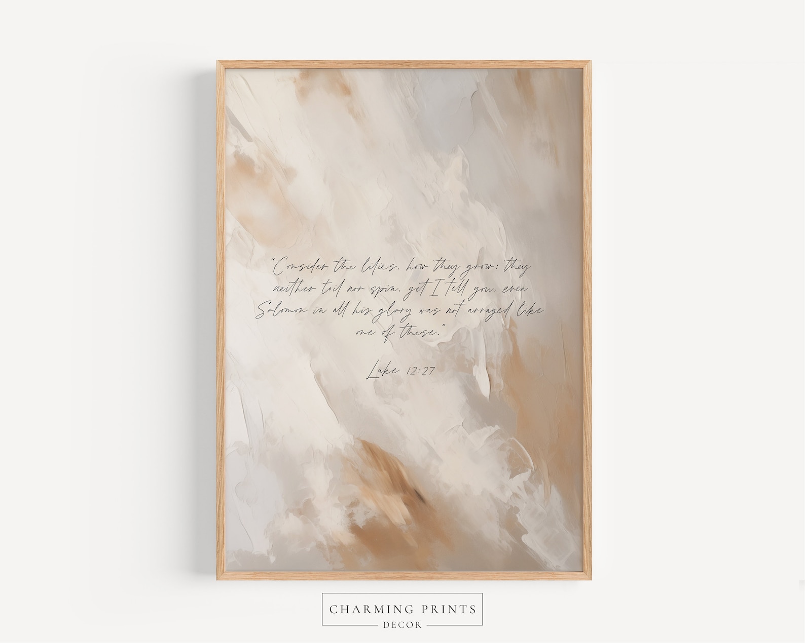Abstract Scripture Christian Art Prints Luke 12, Psalm 23, Psalm 46 Set ...