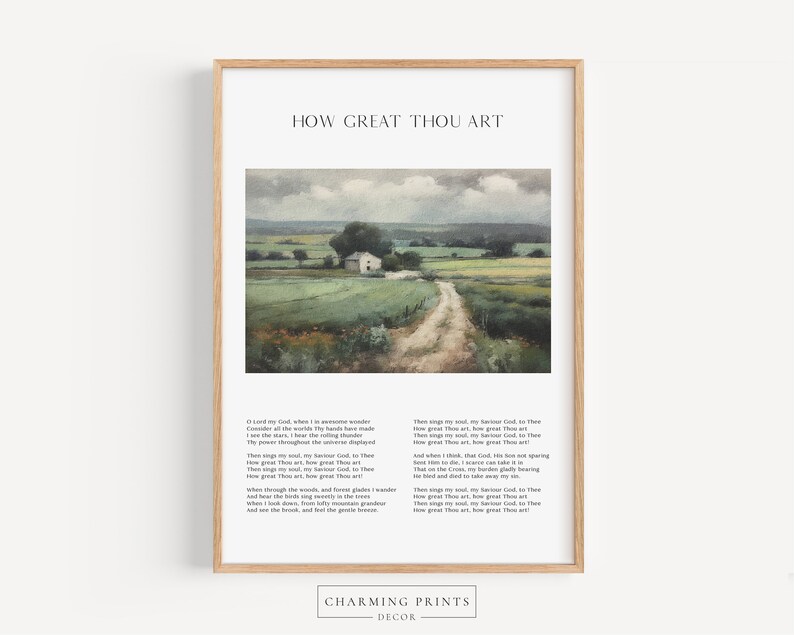 Christian Wall Art Set of 3 PRINTED Hymn Posters, Amazing Grace How ...