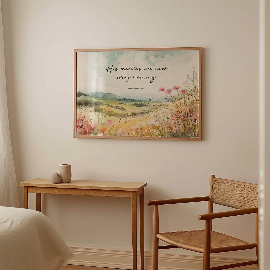 Christian Decor Print Scripture Art Christian Home Decor Lamentations 3 ...