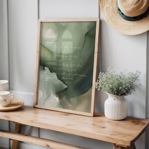 Abstract Scripture Psalm 23 PRINTED Art Print Minimalist Scripture Art ...