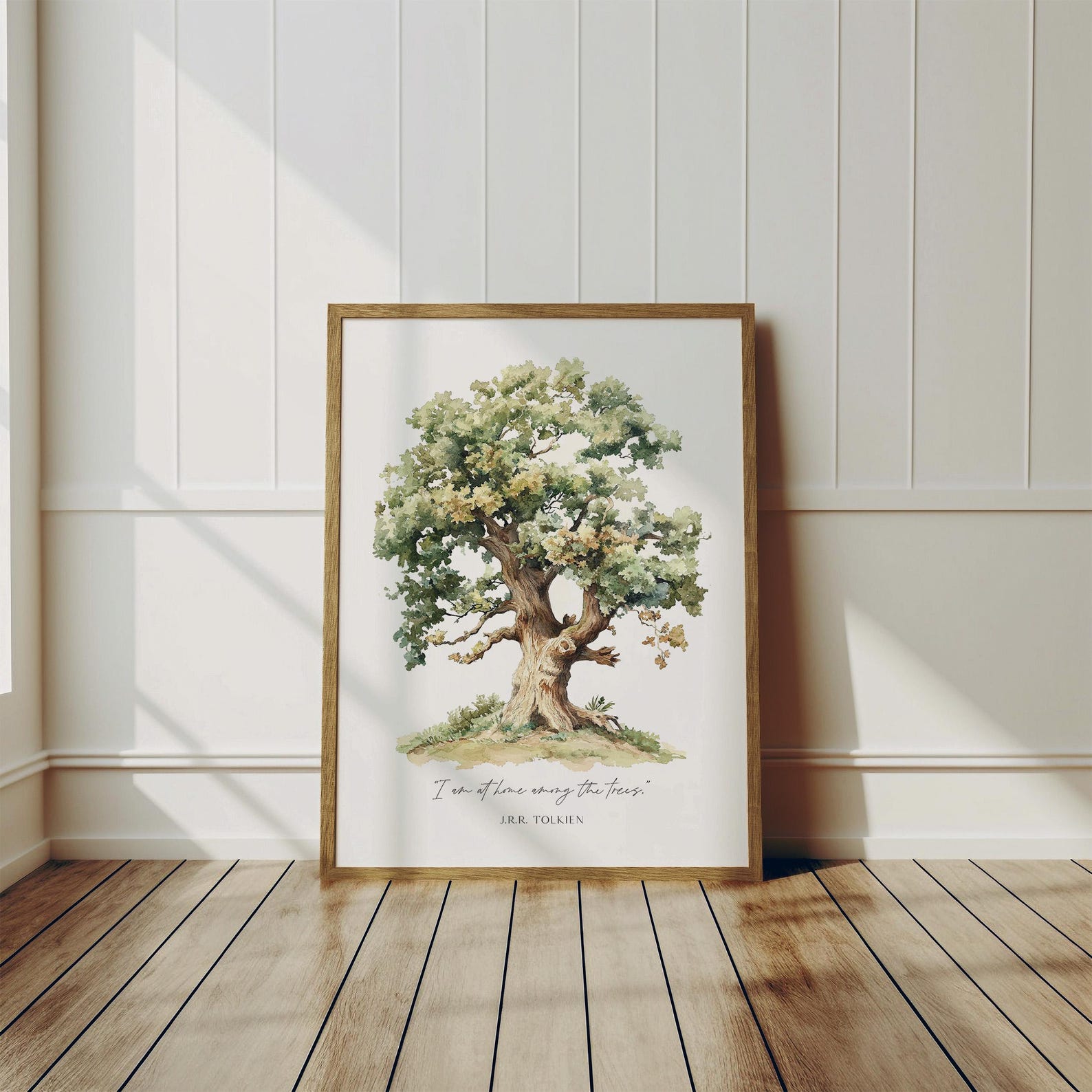JRR Tolkien Quote Art Print I Am at Home Among the Trees PRINTED ...