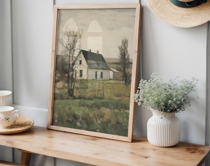 Vintage Countryside Prints- Mailed, Landscapes, Vintage, Farmhouse ...
