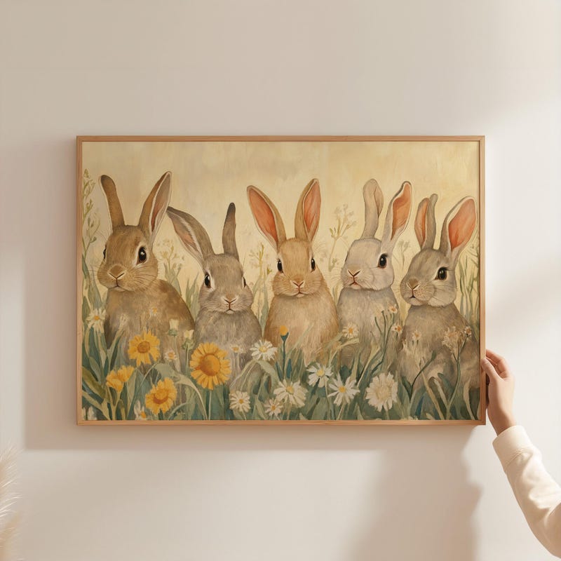 Earth Green Rabbits - Etsy