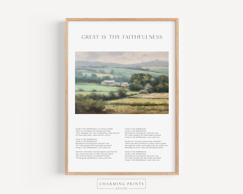 Christian Wall Art Set of 3 PRINTED Hymn Posters, Amazing Grace How ...