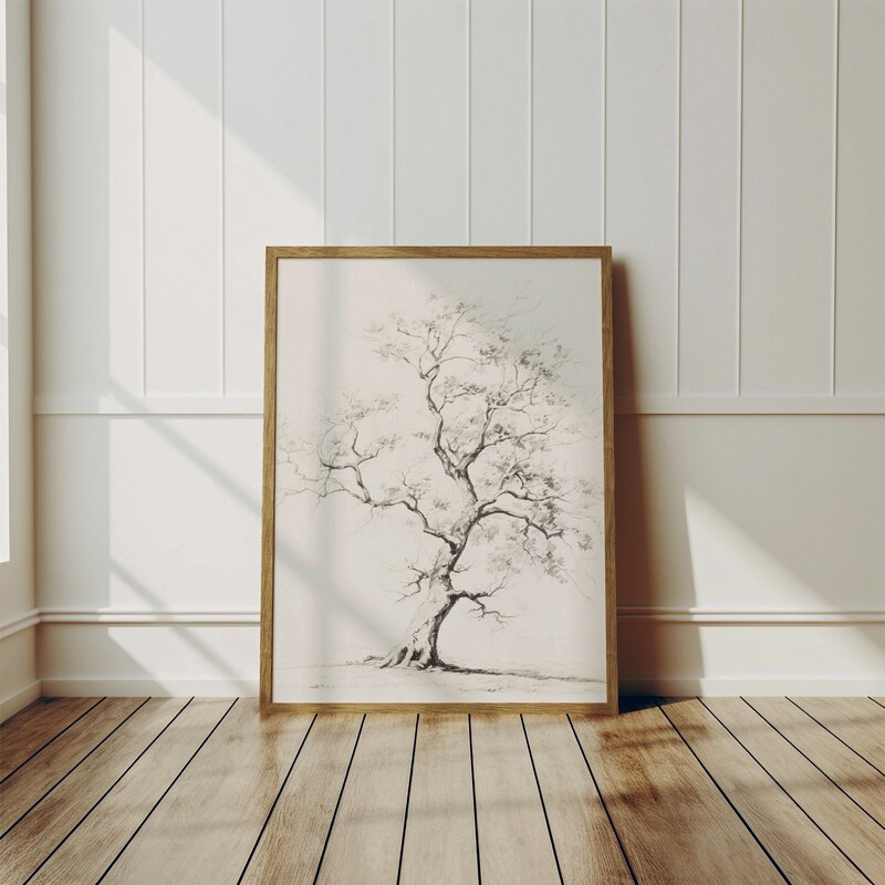 Black and White Tree Art - Etsy