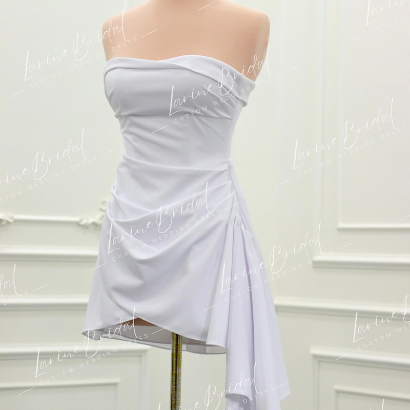 White Mini Wedding Dress Etsy