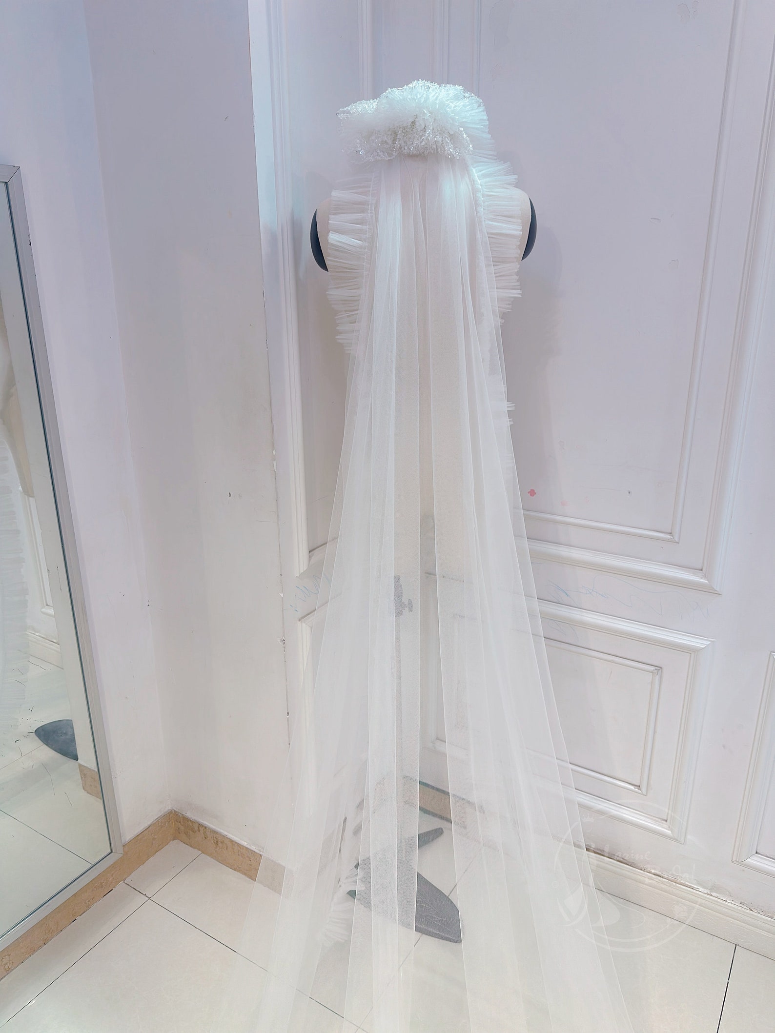 Luxurious Tulle and Beaded Veils.wedding Veils for Brides.custom Veils ...