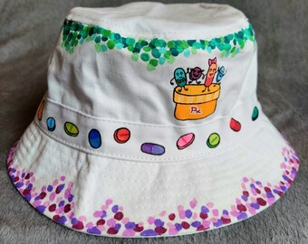 Hand Painted Bucket Hat - Etsy