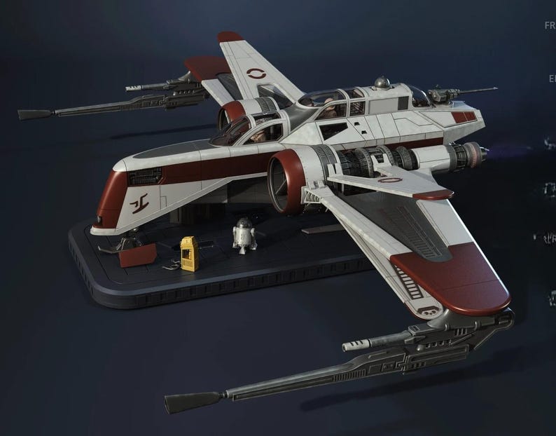 Star Wars Studio Scale ARC-170 Fighter Attack of the Clones - Etsy