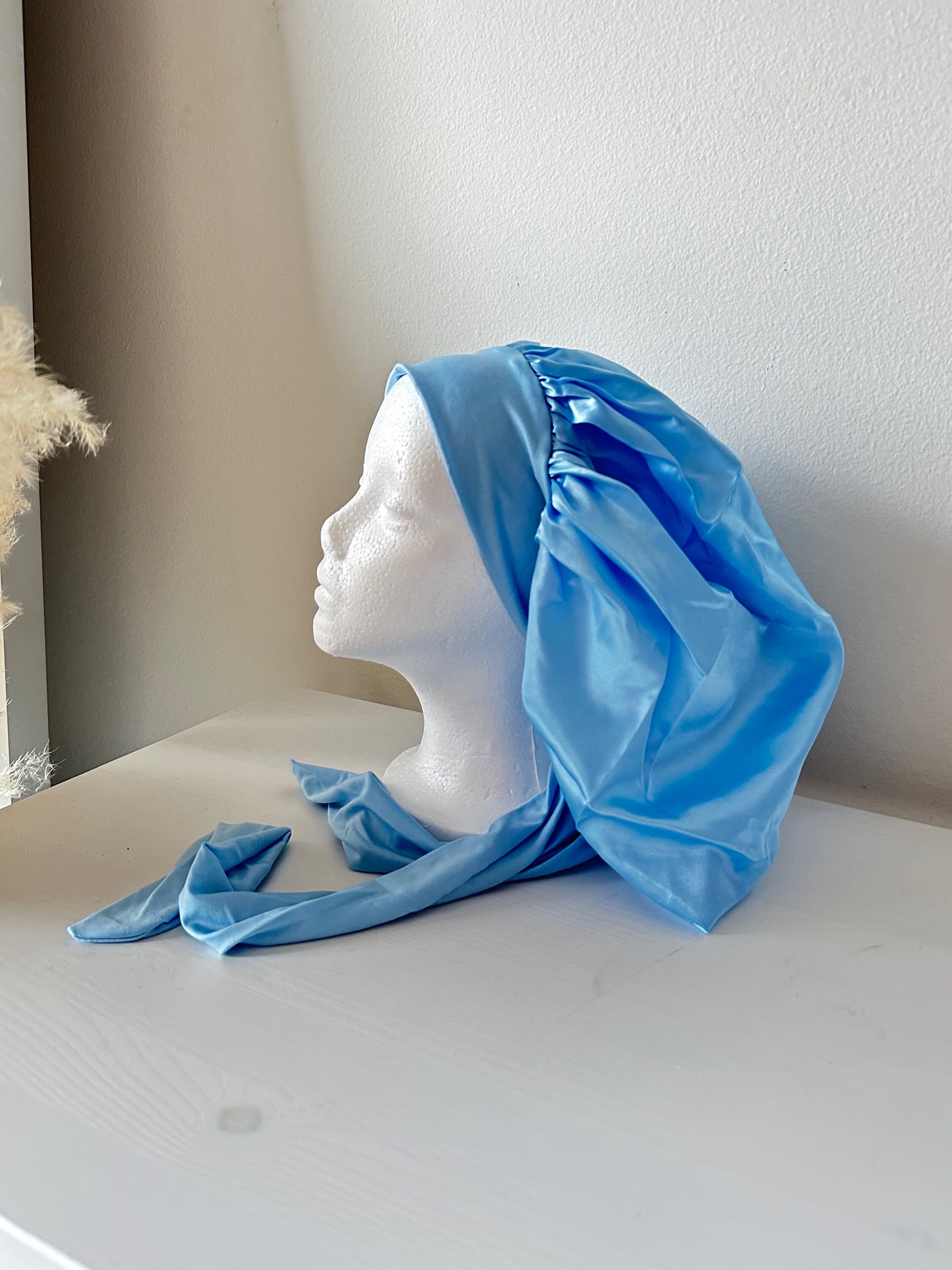 Oversized Satin Tie Bonnet - Etsy