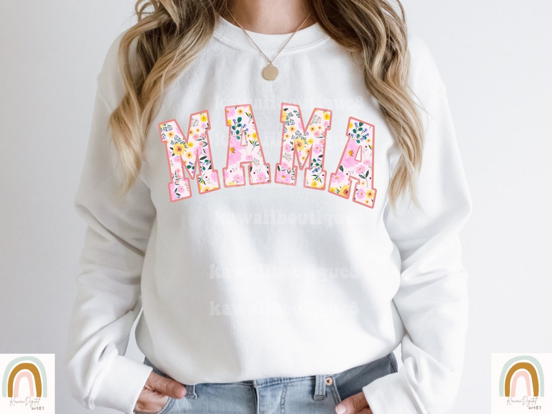 Floral Mama Png Botanical Mama Png Mama Varsity Wildflower Mama Png Mom ...