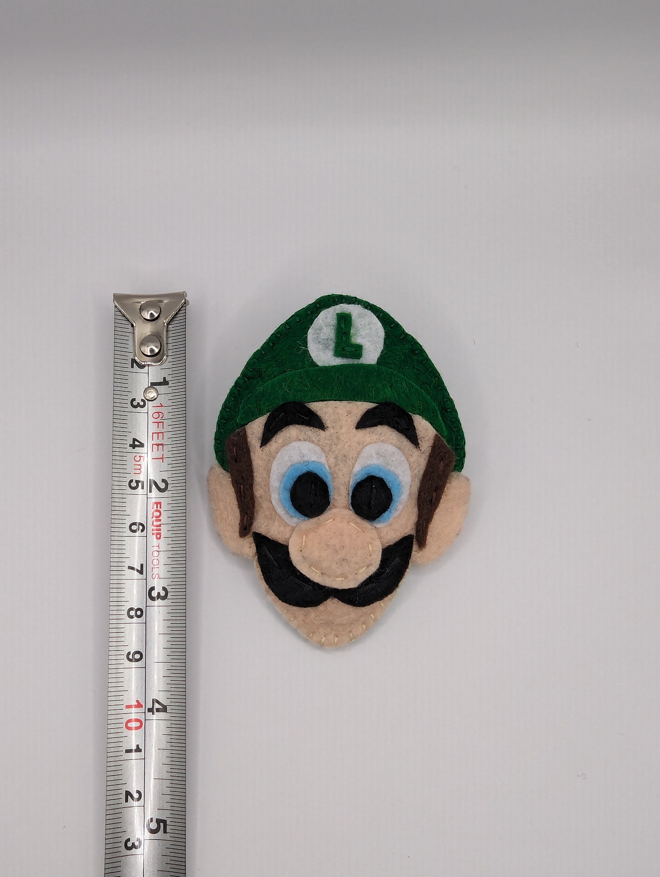 Luigi Super Mario Bros Felt Pin Badge Decoration - Etsy