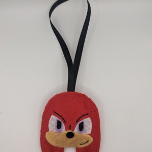 Knuckles Sonic the Hedgehog Keyring Badge Felt Hanging Decoration - Etsy