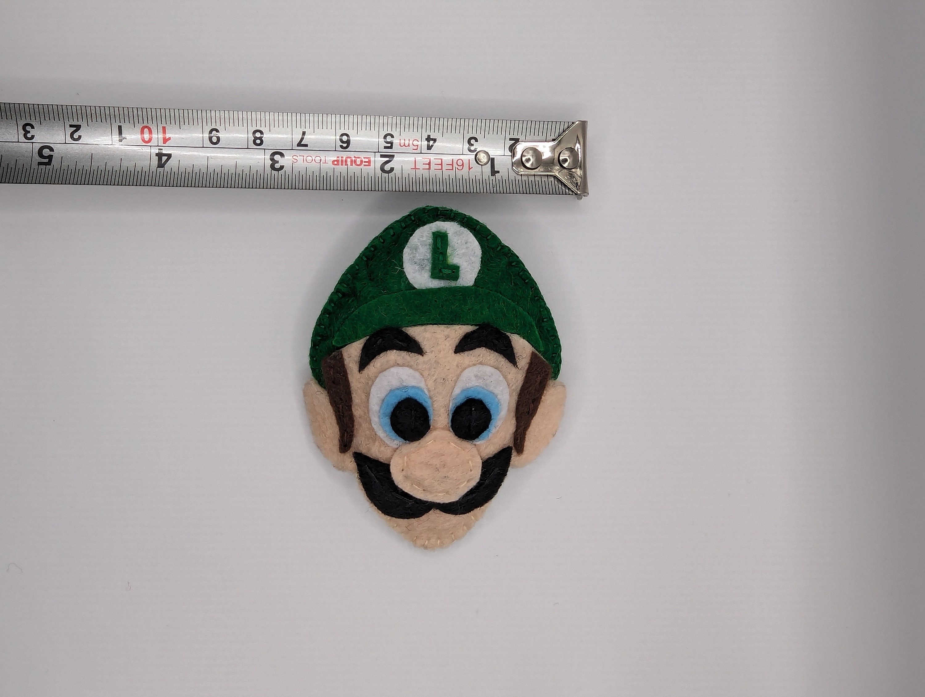 Luigi Super Mario Bros Felt Pin Badge Decoration - Etsy