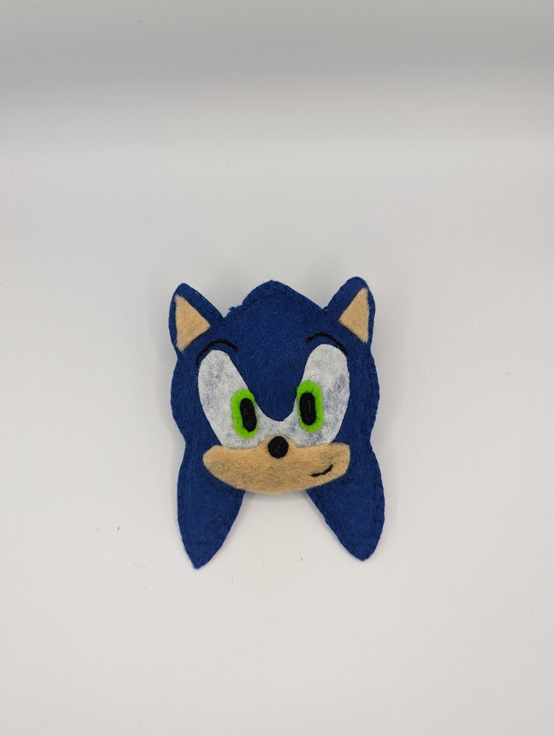 Sonic the Hedgehog Felt Pin Badge Decoration - Etsy