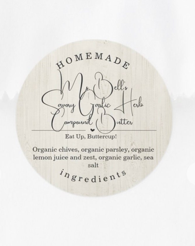 Homemade Garlic Herb Compound Butter - Etsy