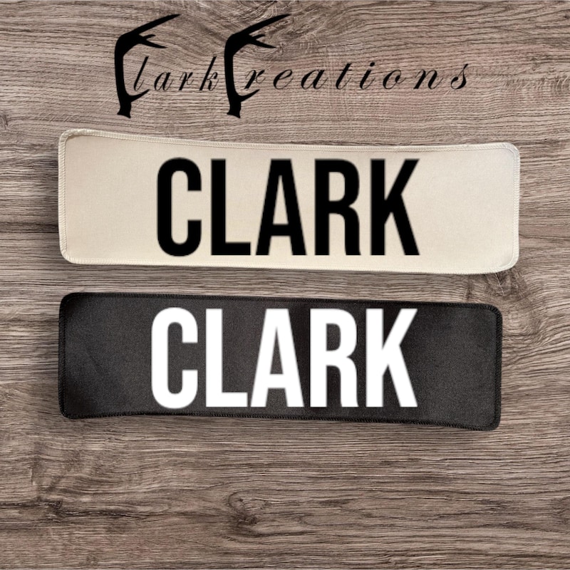 Name Bars for Jersey - Etsy