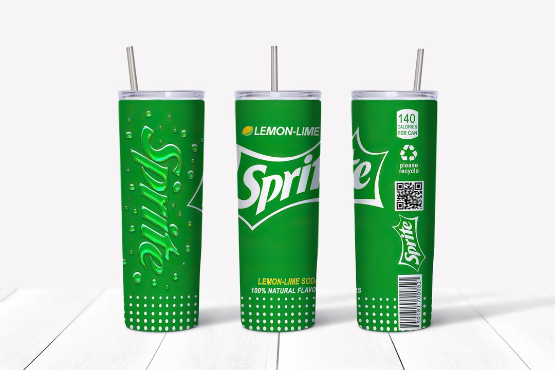 20 Oz Dual Lid Sprite Tumbler for Hot and Cold Drinks Personalization ...
