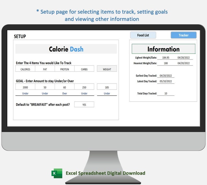 Daily Food Tracker and Calorie Counter | Calories, Fats, Proteins ...