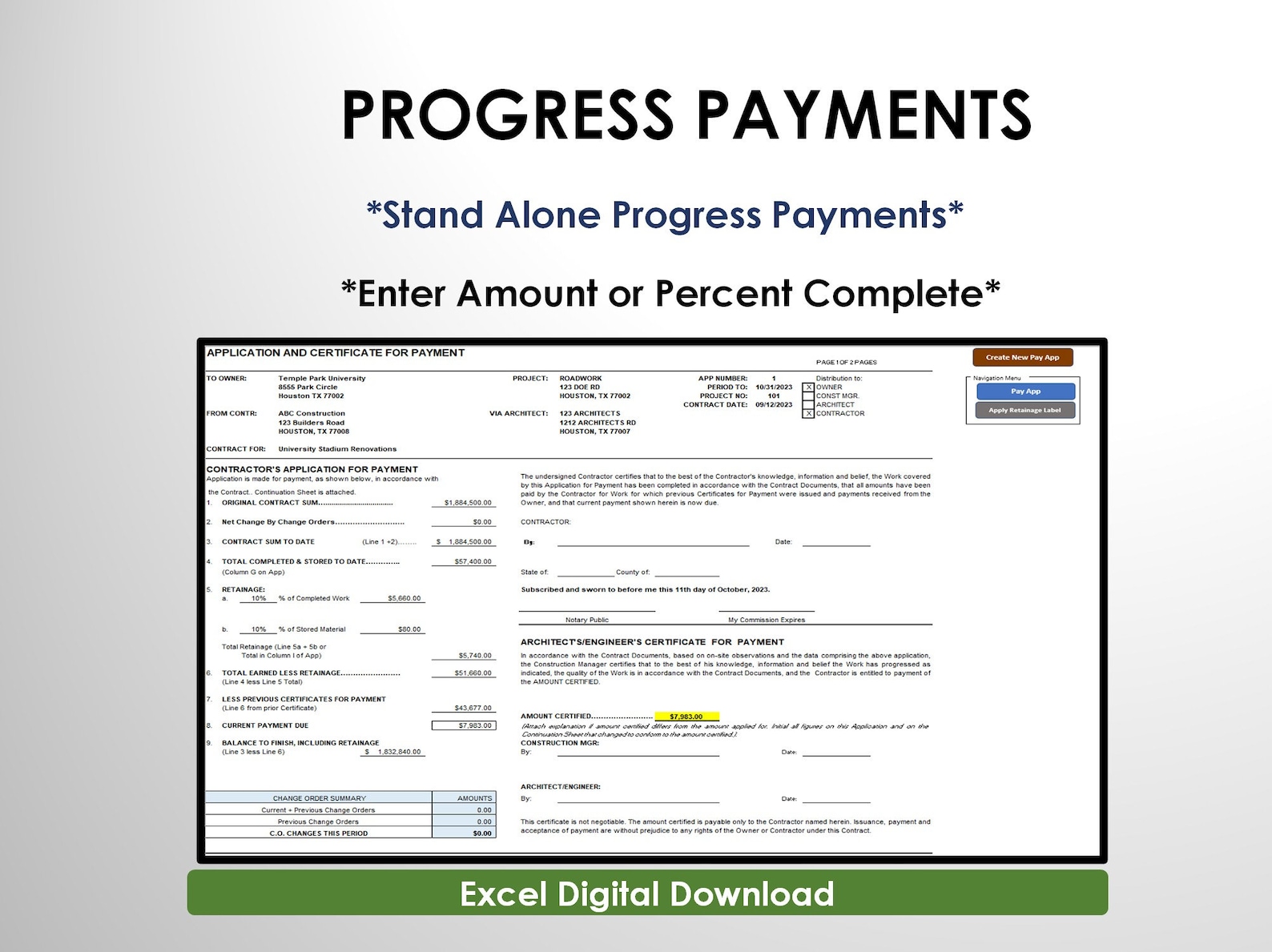 Progress Payments - Payment Application - Etsy