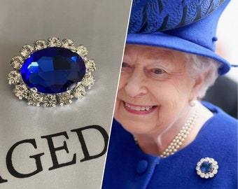 Prince Albert Sapphire Brooch - Etsy