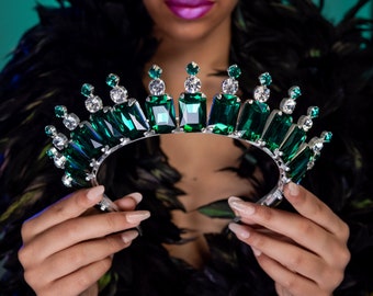 Green Crown Headpiece - Etsy
