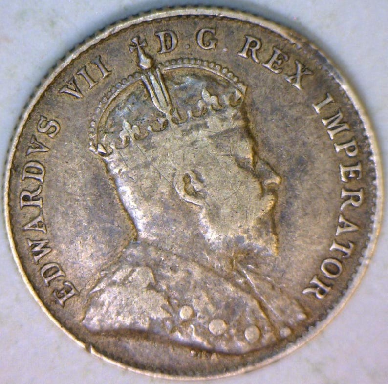 1904 Canada Silver Ten Cents Nice Original VF - Etsy