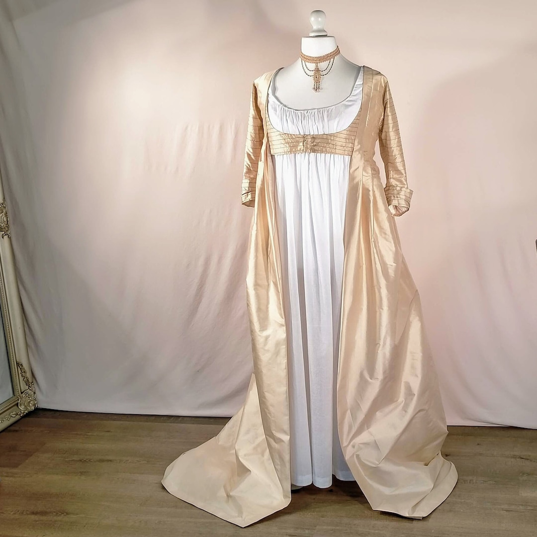 Regency Wedding Dress, Historical Cosplay, Jane Austen, Elegant, Elinor ...