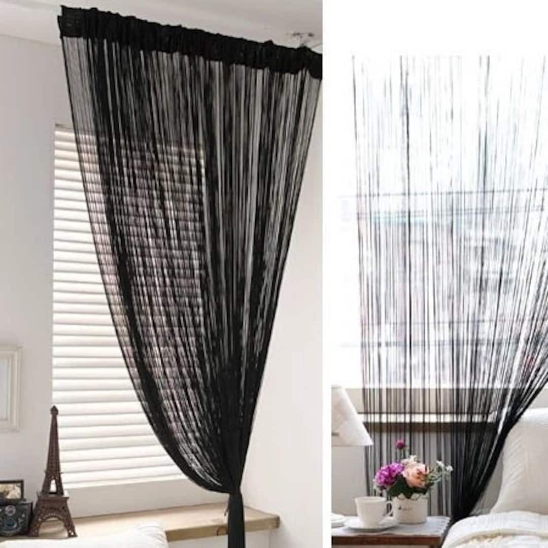 String Rope Adjustable Curtains, Window Treatment Curtains, Home ...