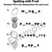 Printable Worksheet Fill in the Missing Words fruit Vocabulary and ...