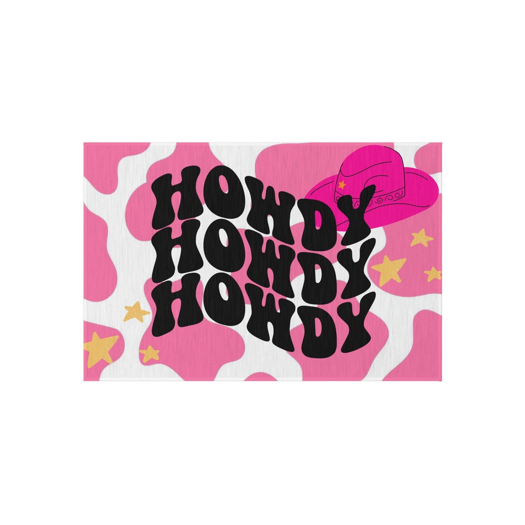 Howdy Outdoor Mat, Front Door Mat, Outdoor Doormat, Welcome Rug, Indoor ...