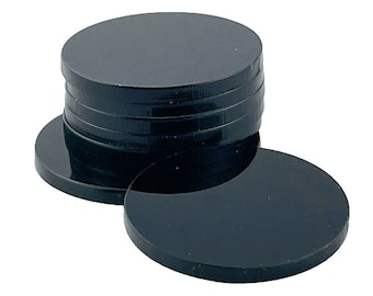 Black Plastic Disc-laser Cut Acrylic Circles-all Sizes-perspex ...