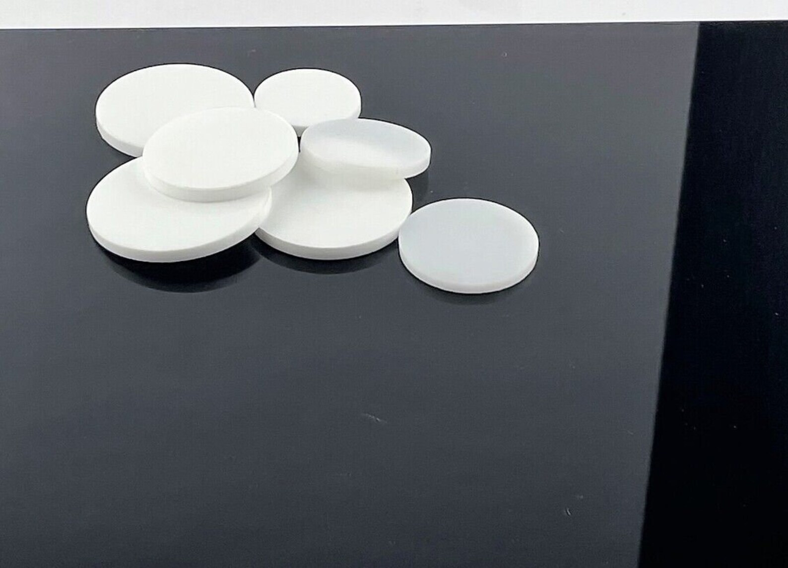 White Plastic Disc /laser Cut Acrylic Circles/all Sizes/acrylic ...