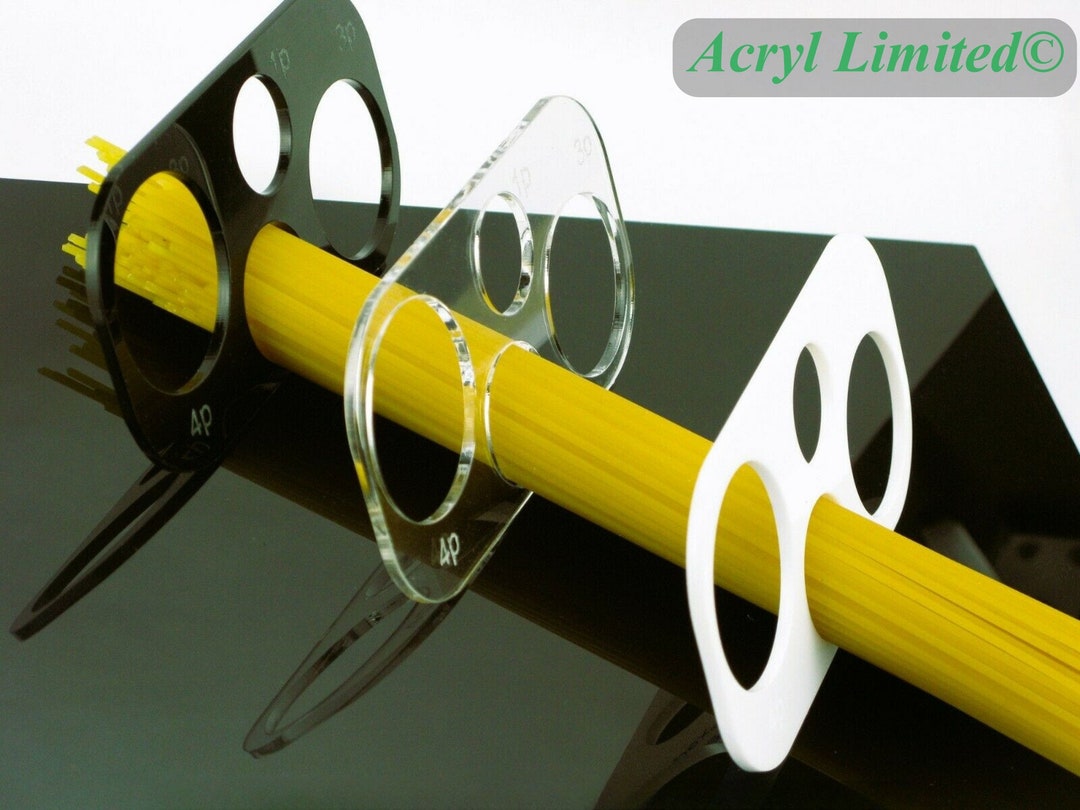 Acrylic Spaghetti Pasta Measure Pasta Portion Control 1-4 Portion Guide ...