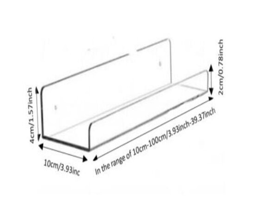 Clear Acrylic Office Storage Rack, Modern Design, Home Organizer, Desk ...