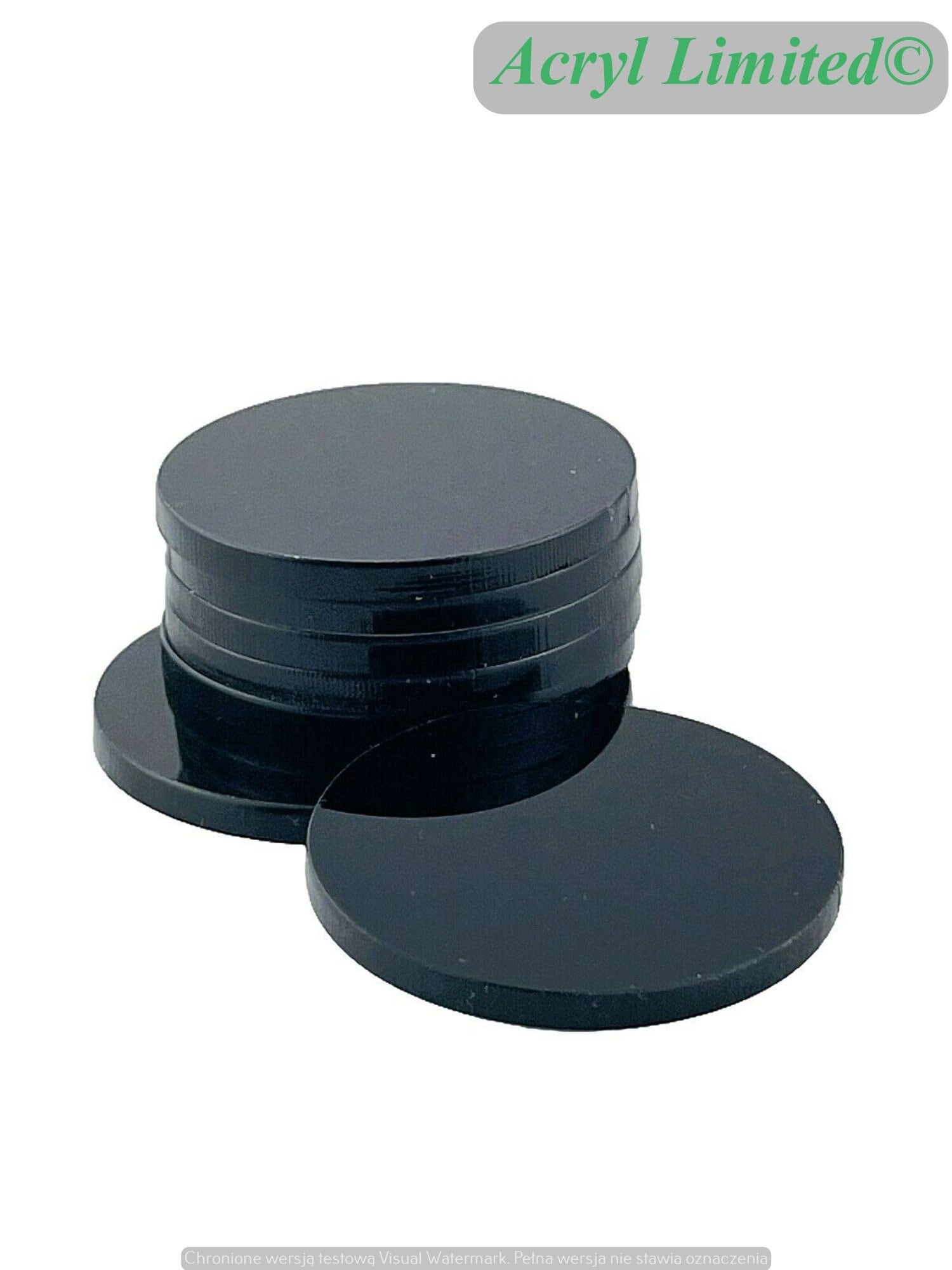 Black Plastic Discs | Laser Cut Acrylic Circles | Various Sizes | 3mm ...