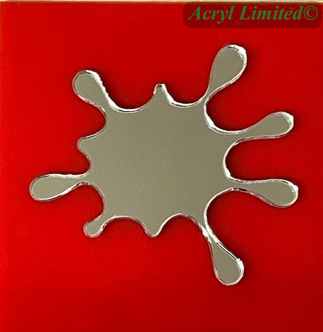 Silver Splash Acrylic Mirror Modern Home, Shop, or Office Wall Decor - Etsy