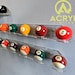 Modern Wall-mounted Billiard Ball Rack | Pool Cue Holder Organizer ...