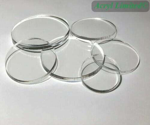 Acrylic Clear Disc/laser Cut Circles/different Sizes and Thicknesses - Etsy