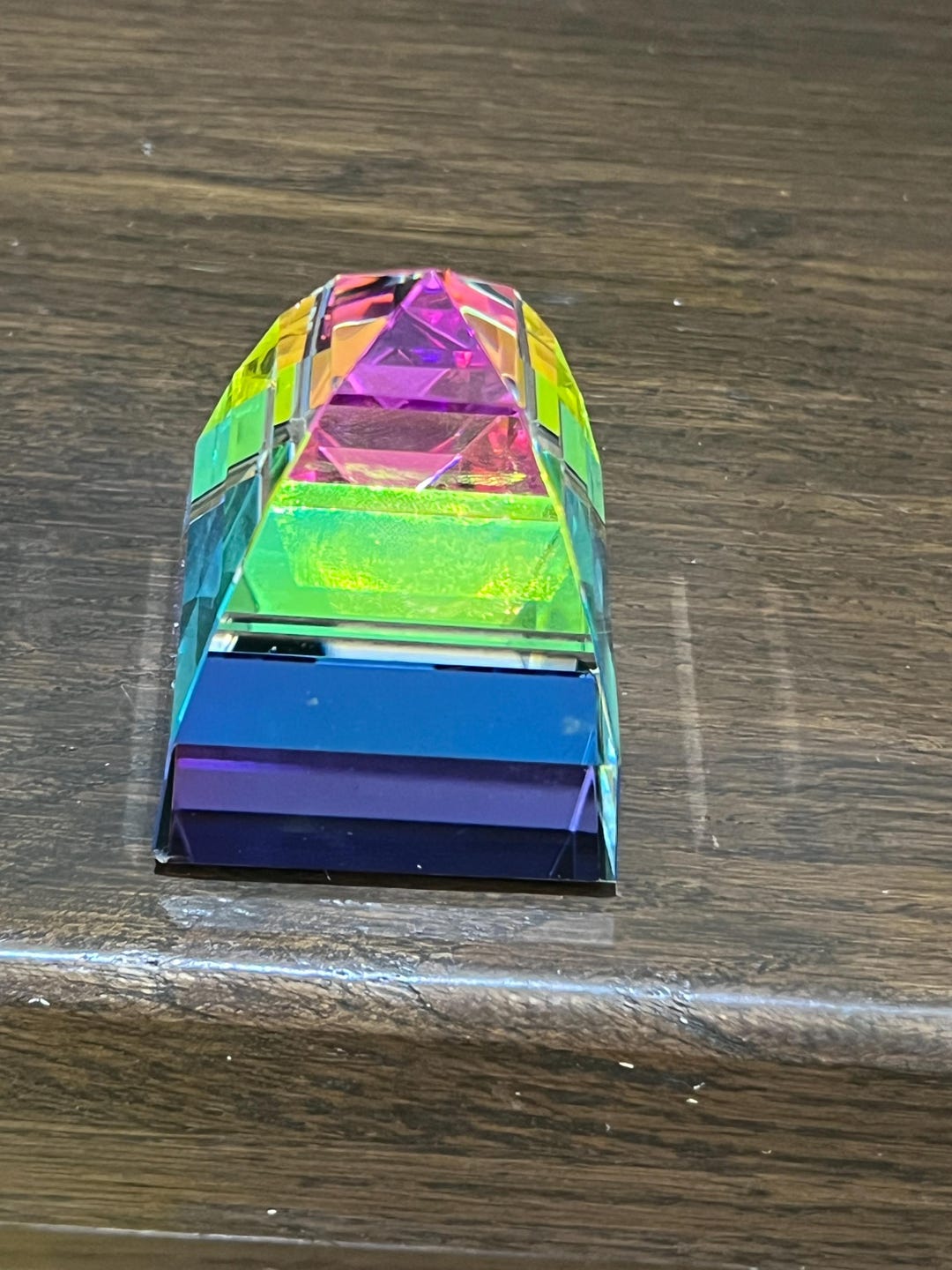 Swarovski Crystal Prism Pyramid Vitrail Paperweight *chipped* - Etsy