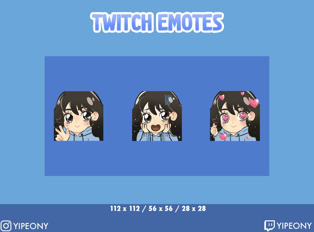 Emotes Pack X3 Twitch Discord - Etsy