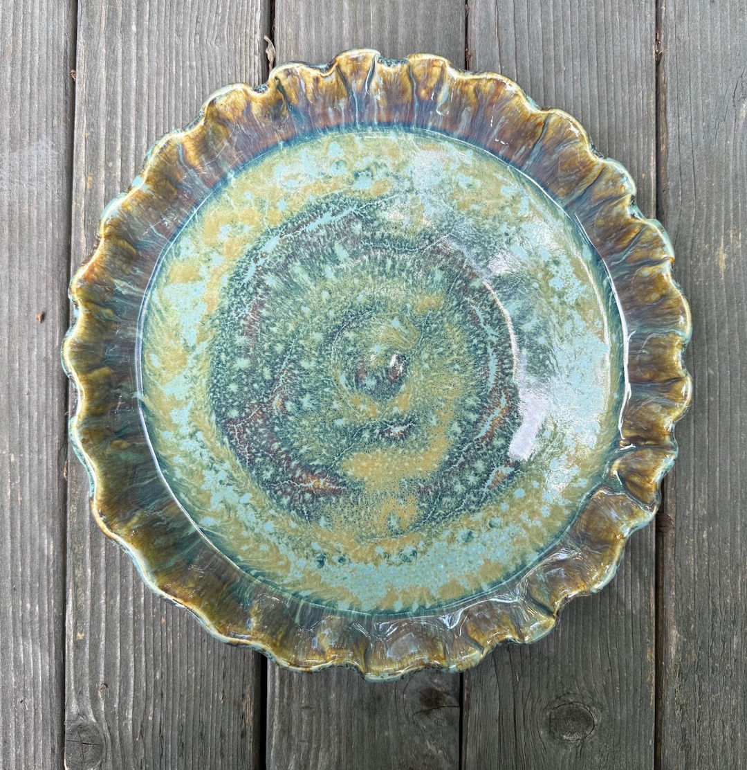 Pottery Pie Plate, Handmade Pie Plate, Torte, Stoneware, Ceramics ...
