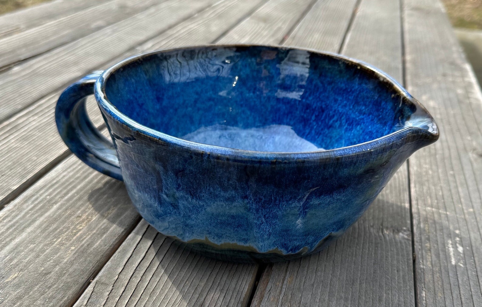 Blue Batter Bowl, Blue Mixing Bowl, Mixing Bowl, Holds 5.5 Cups ...