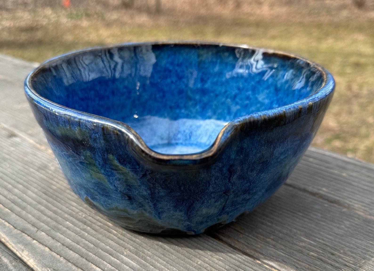 Blue Batter Bowl, Blue Mixing Bowl, Mixing Bowl, Holds 5.5 Cups ...