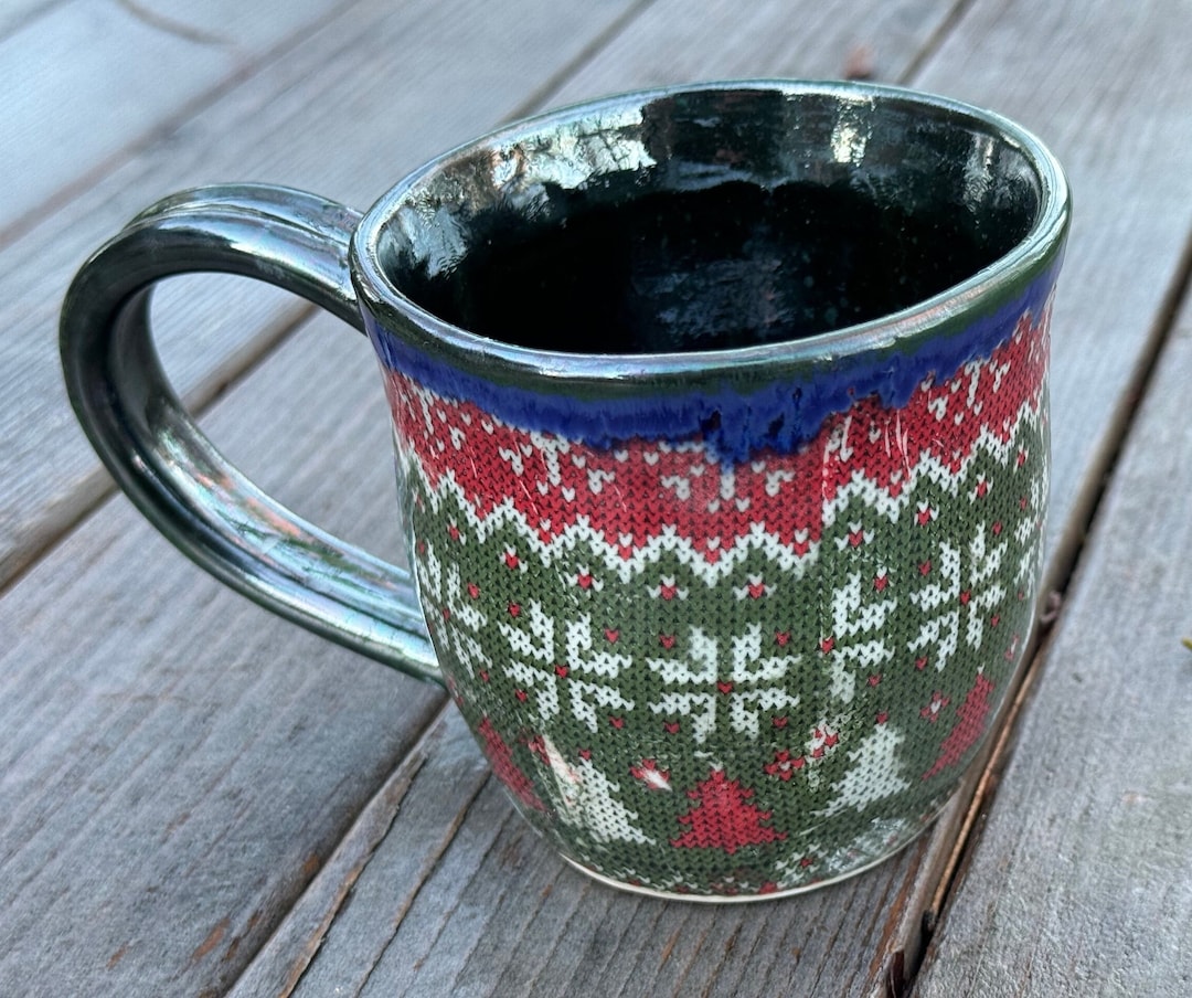 Christmas Mug, Holiday Mug, Christmas Sweater Mug, Handmade ...